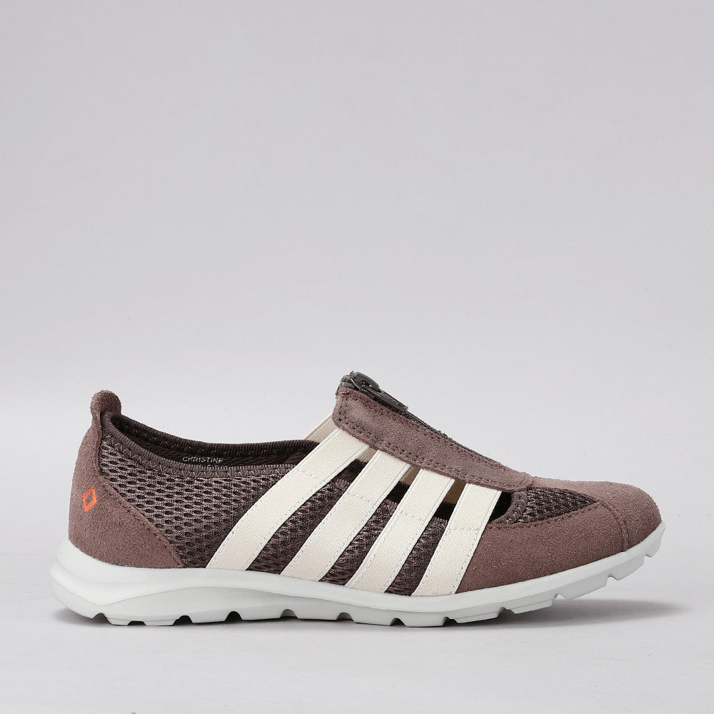 Christine - Dk Taupe Cream | CC Comfort Casual Shoes – CC Resorts Footwear