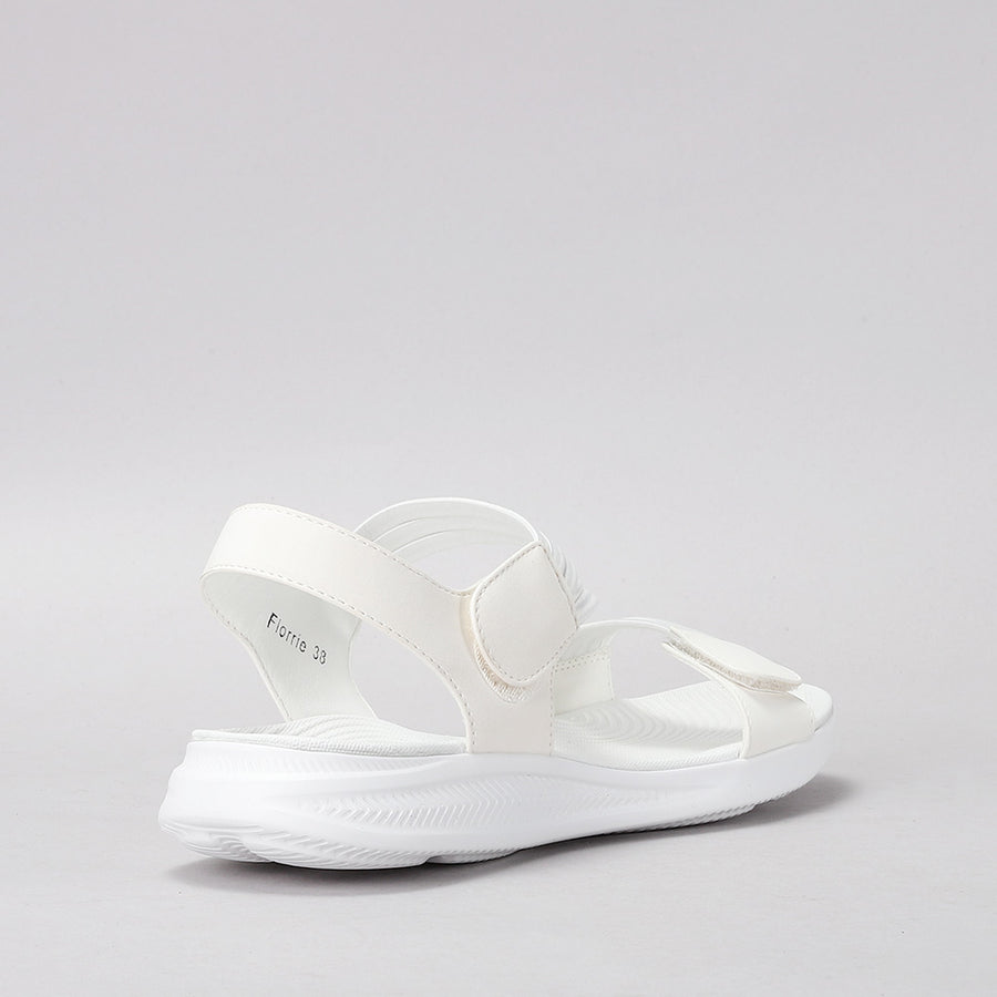 CC Resorts | Florrie - White Comfort Sandals – CC Resorts Footwear